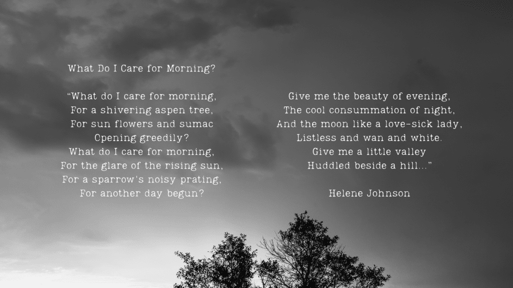 What Do I Care for Morning? - Idaho Humanities Council